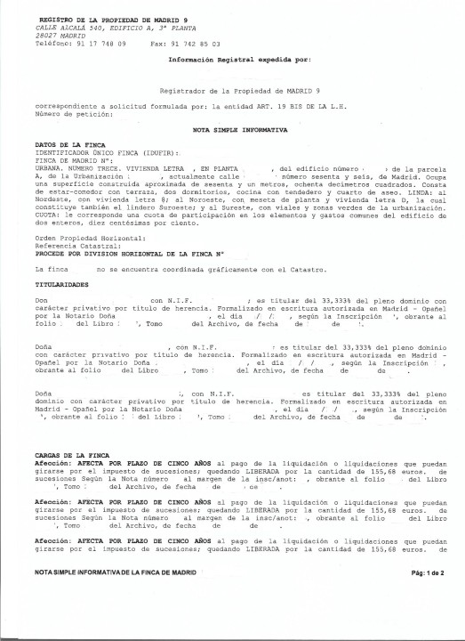 Guía de la nota simple informativa registral – Divulgación Jurídica de ...